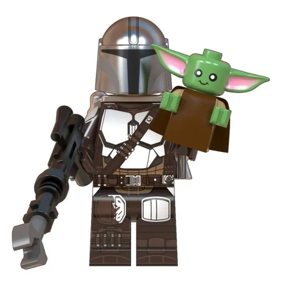 WB Blocks | Toys | New In Bag Mandalorian With Grogu Building ...